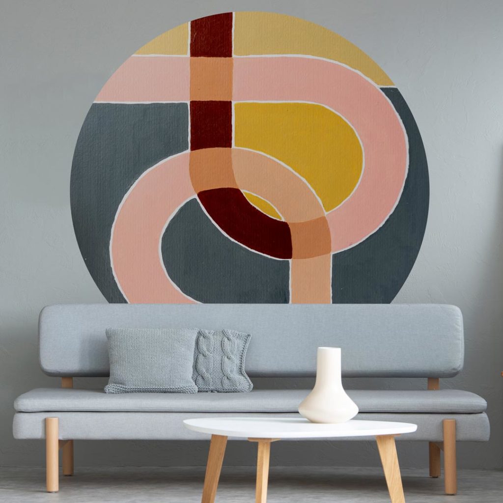 Zelfklevend behang cirkel INTERFACE van Atelier Andrea - WWd