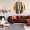 Zelfklevend behang cirkel ROUND AND ROUND - artwork Atelier Andrea